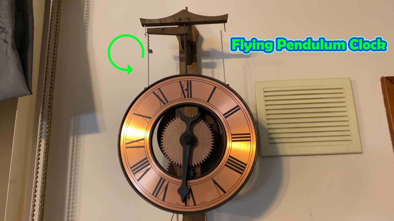Baumann Buco 1880 Swiss Flying Pendulum Clock -- Gadgetify - YouTube