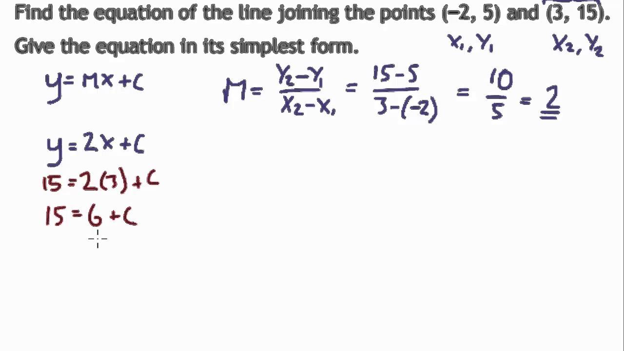 Starter 6: Complete the square, equation of line and indices - YouTube