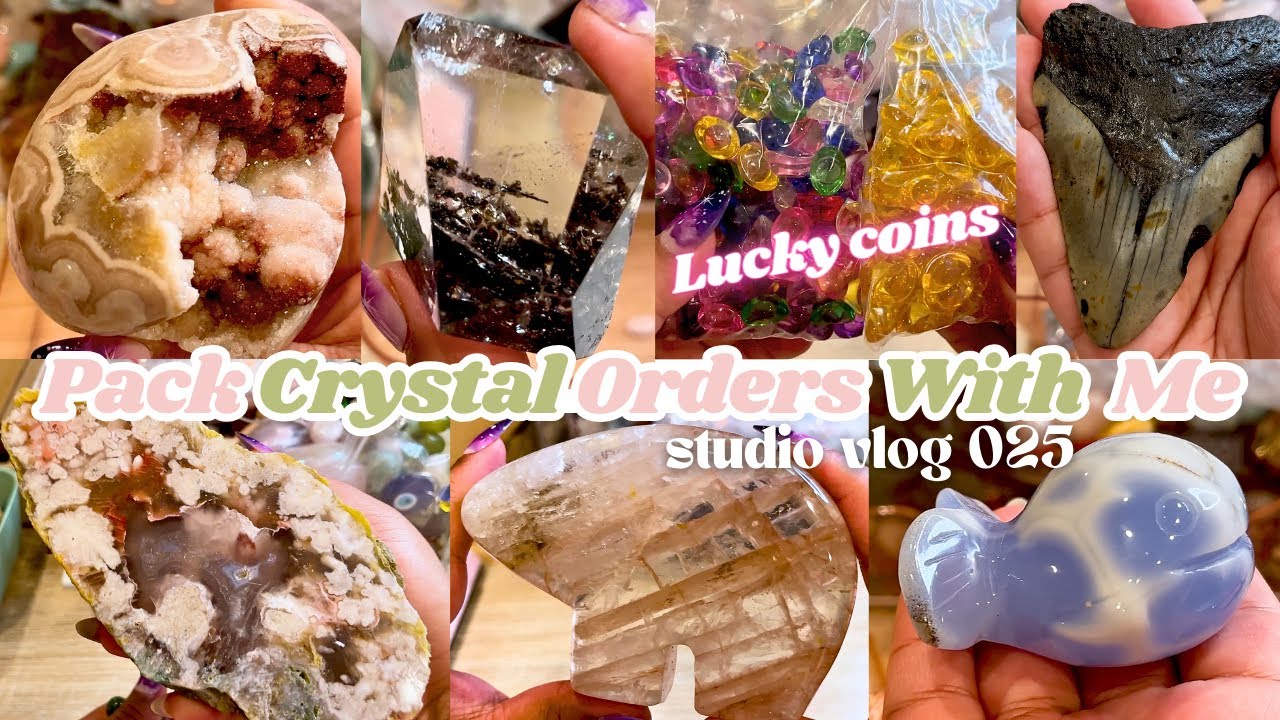 Pack Crystal Orders with Me | Crystal Studio Vlog 025 #coldbrewcrystals ...