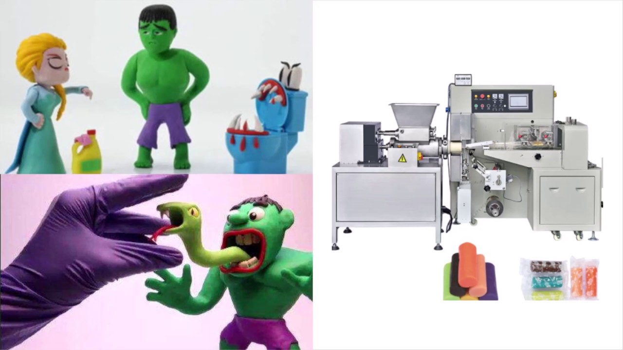 Stationery plasticine continuous packaging machine(elsa frozen ...