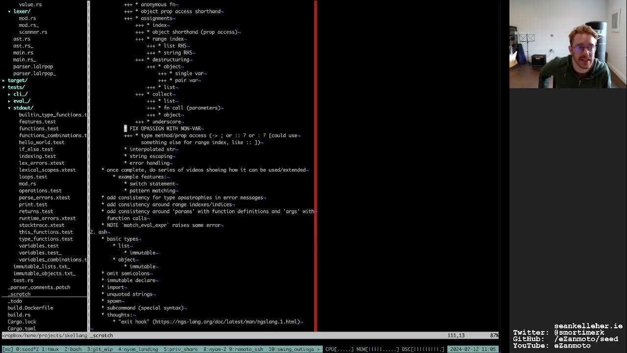 Writing a Programming Language - 12/07/2024 - YouTube