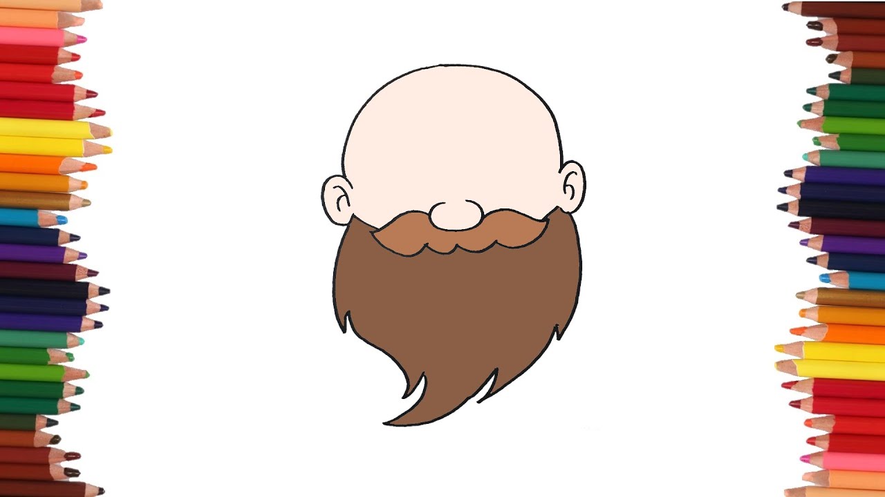 como dibujar barba | Dibujos faciles - YouTube