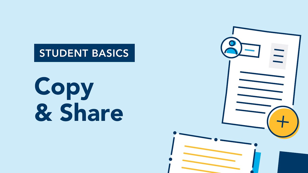 Student Basics - 10. Copy and Share - YouTube