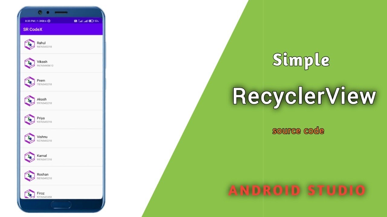 How to use Recyclerview in Android Studio || Android Studio Tutorial ...
