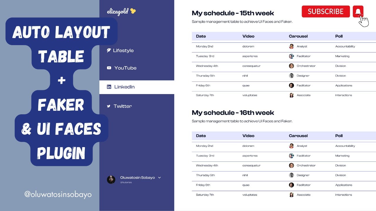 Creating a Table Using Auto Layout in Figma | 2 Swift Plugins - YouTube