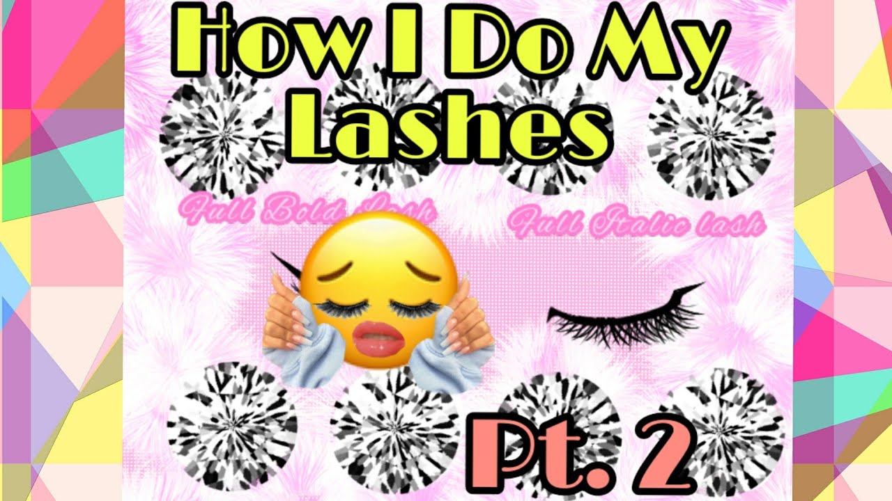 IMVU | How to do Lashes on IbisPaint Pt2 - YouTube