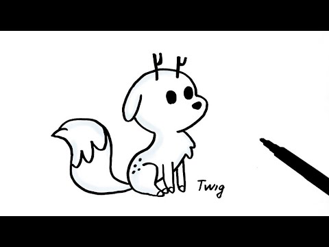 How to Draw Twig from Hilda I Easy Drawing Step by Step - YouTube
