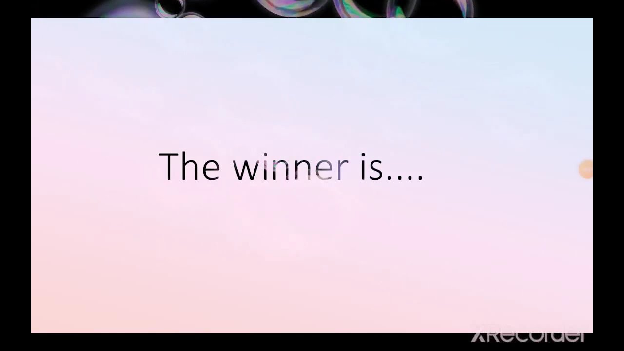 the winner for the account giveaway - YouTube