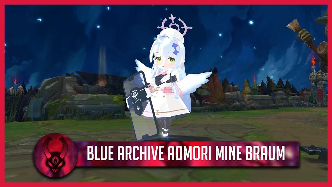 【ミネ美祢】 Blue Archive Aomori Mine Braum 【蔚藍檔案ブルーアーカイブ】【League of Legends ...