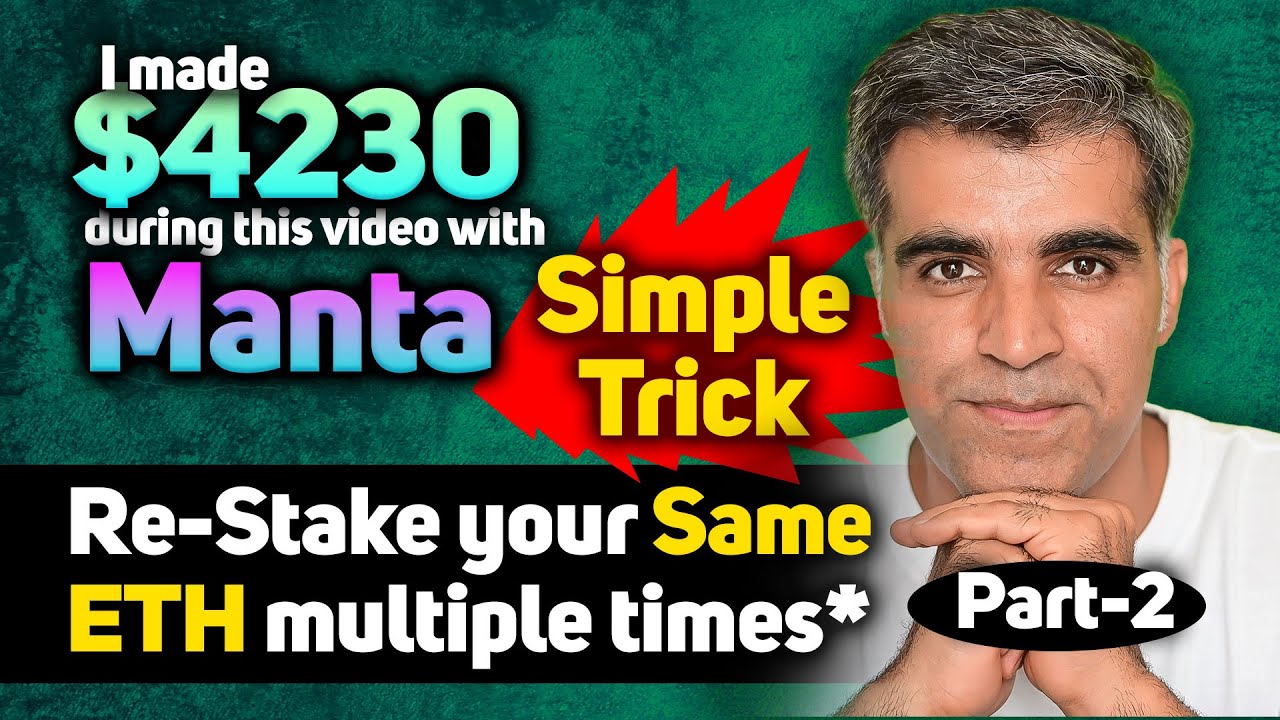 How to Multiply Manta Staking with SAME ETH-Manta New Paradigm ETH Staking Guide | Crypto1O1 ...