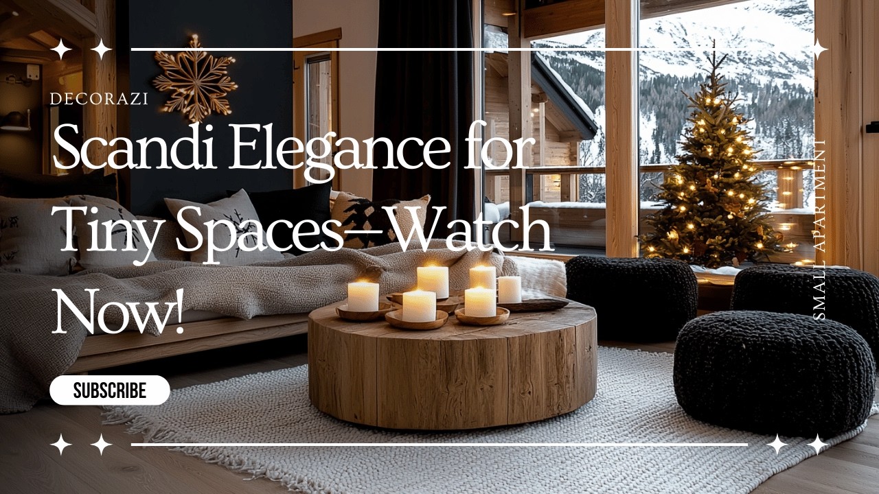 Tiny but Timeless: Scandinavian Holiday Elegance in a Small Apartment - YouTube