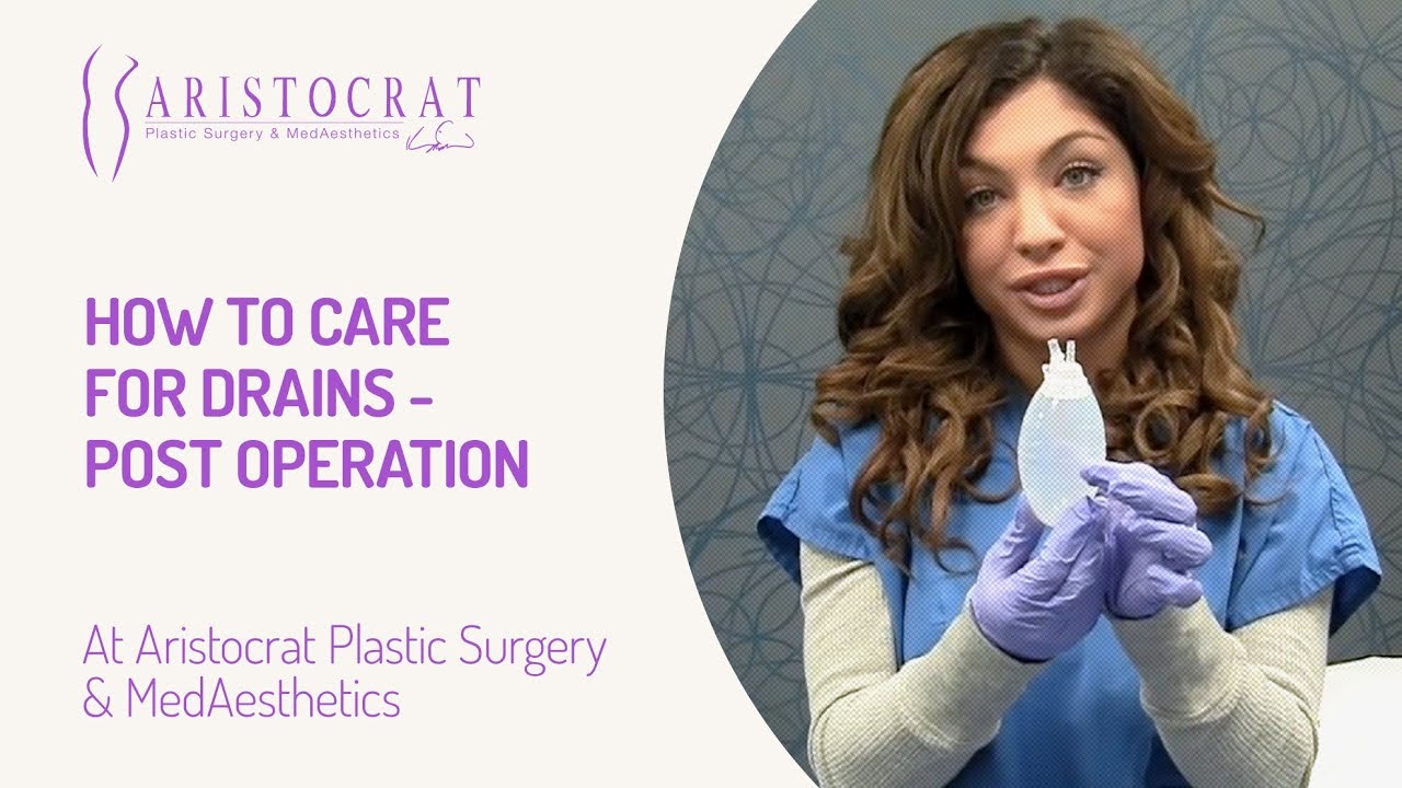 How to Care for Drains- Post Operation - YouTube