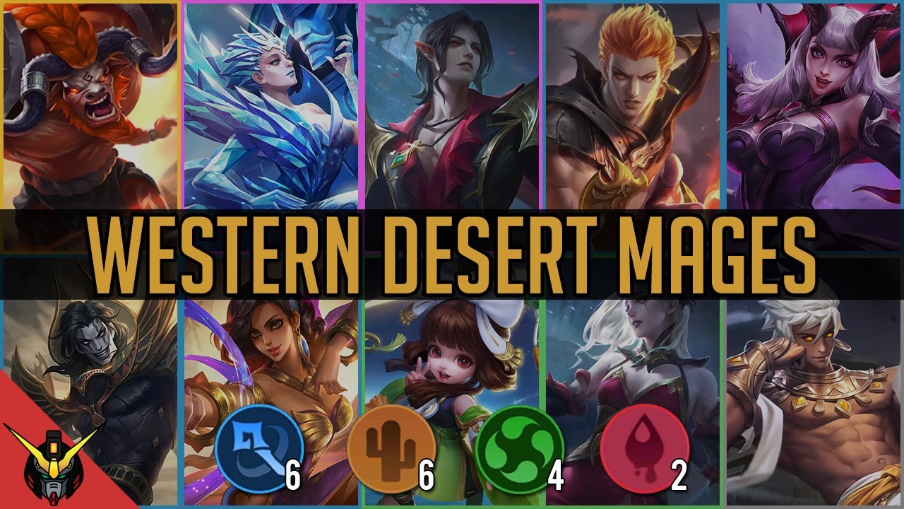 WESTERN DESERT MAGES | SEASON 1 MAGIC CHESS STRATEGY - Mobile Legends ...