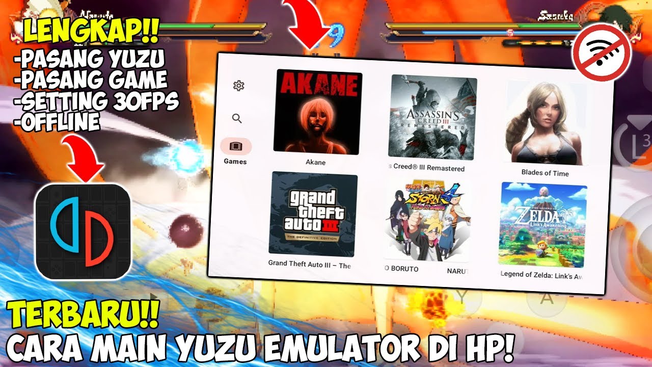 LENGKAP!! CARA PASANG YUZU & GAME DI ANDROID!! AUTO LANCAR 30FPS FULL ...