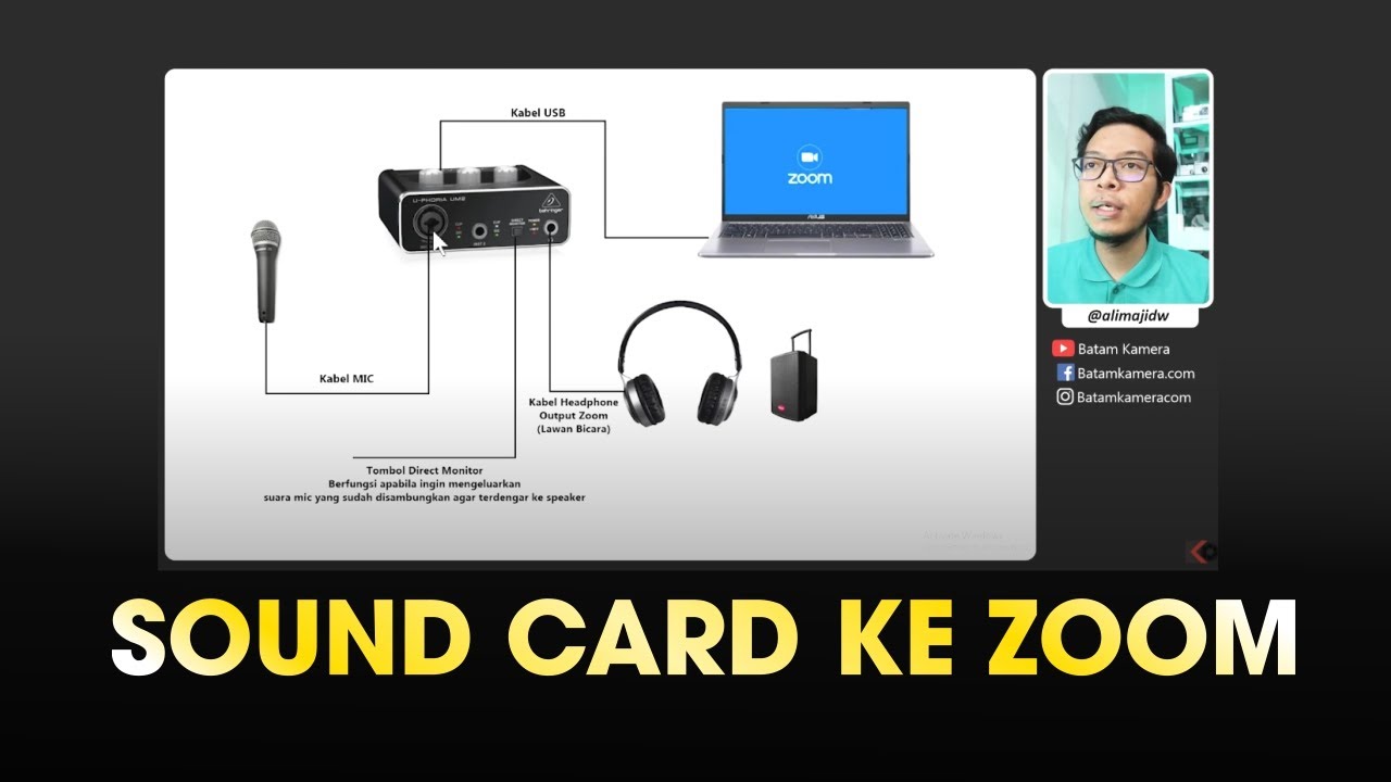 Cara Menyambungkan Sound Card Audio Interface Behringer UM2 ke Laptop ...