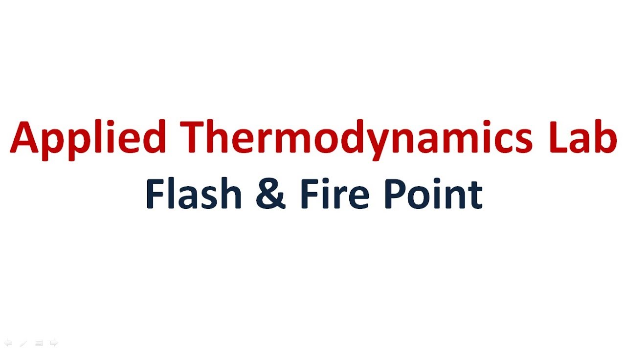 Flash & Fire Point | Applied Thermodynamics Lab | MechLabVideos - YouTube