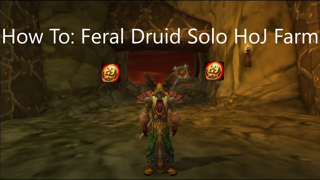 How to solo General Angerforge as a Feral Druid in Wow Classic - YouTube