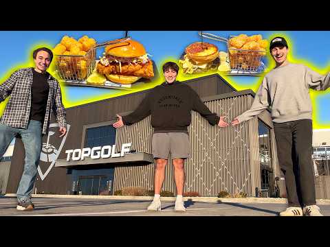 Triplets go to Topgolf (mostly for the food though)