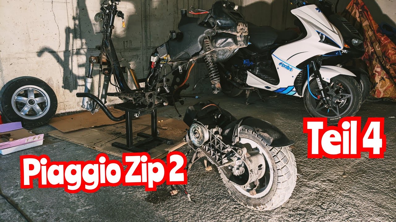 Piaggio Zip 2 neuaufbau teil 4 - YouTube