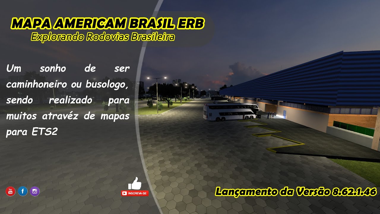 MAPA AMERICAM BRASIL ERB - Lançamento da Versão 8.62.1.46 - YouTube