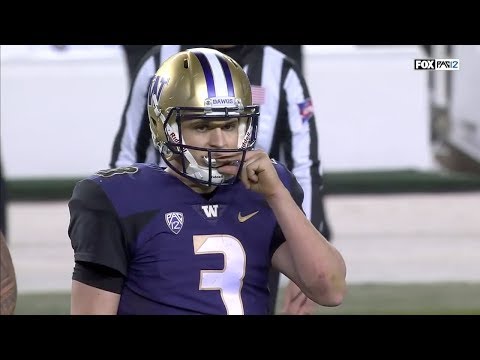 Jake Browning (Washington QB #3) Vs. Utah 2018 PAC12 Championship