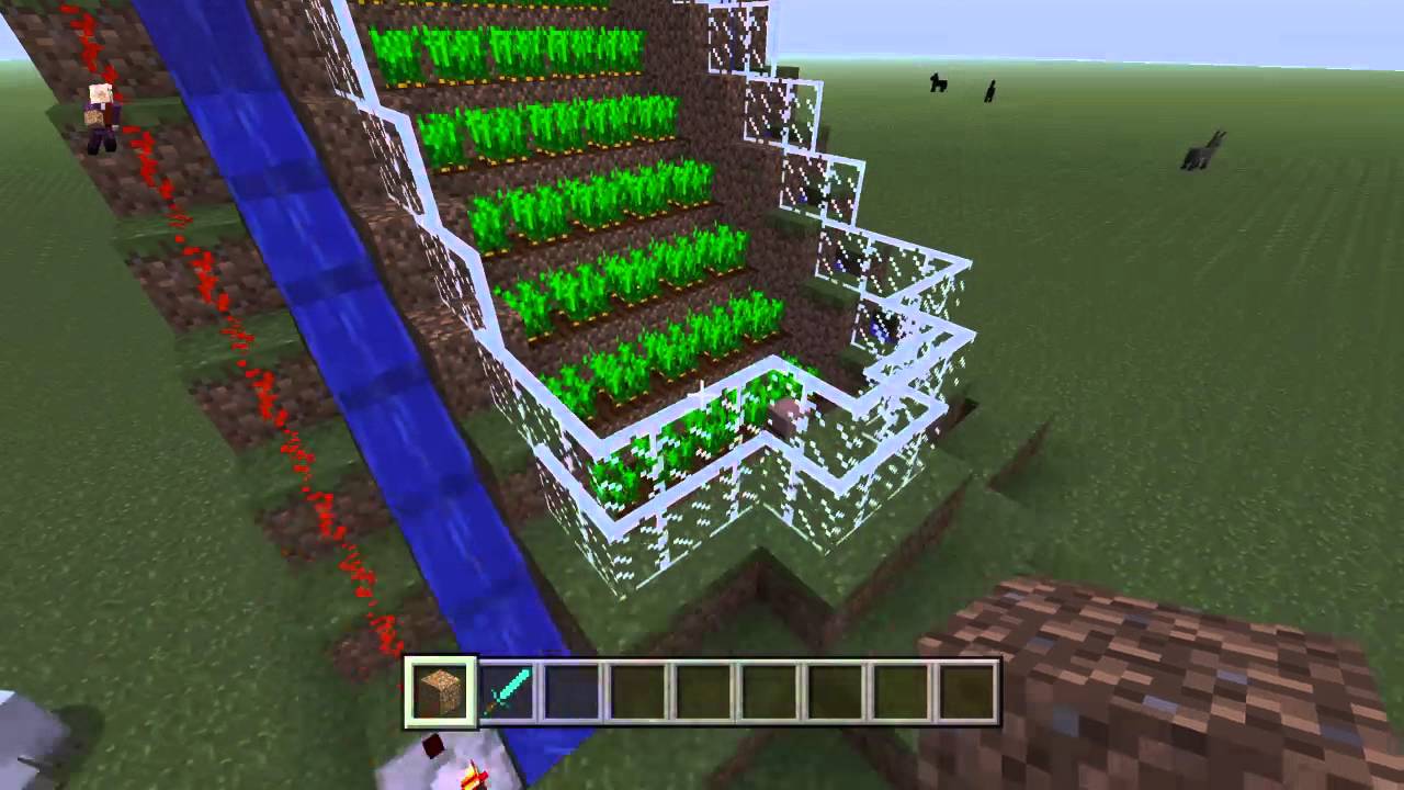 Minecraft: Ps4 Auto Harvest Farm - YouTube