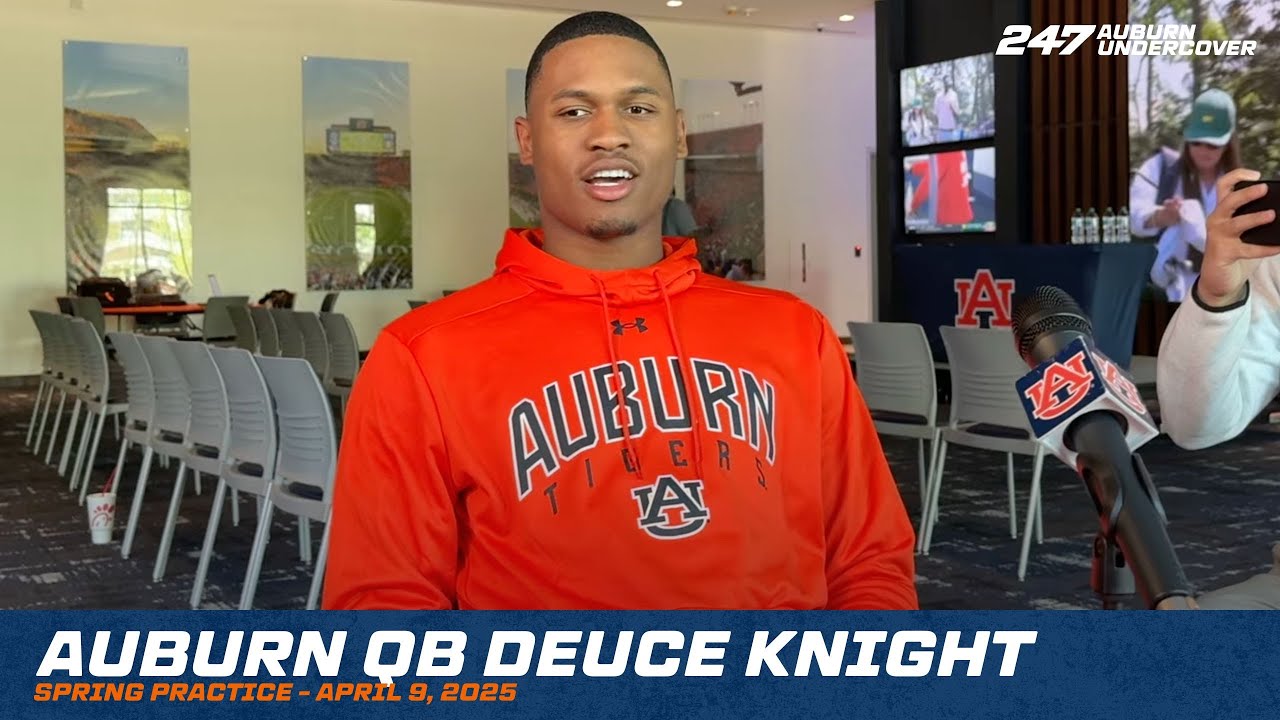 Auburn QB Deuce Knight | 2025 spring practices - YouTube