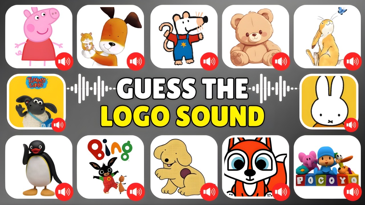 Guess The Preschool Learning Mascot Logo Sound 🔊 | Peppa Pig, Pingu ...