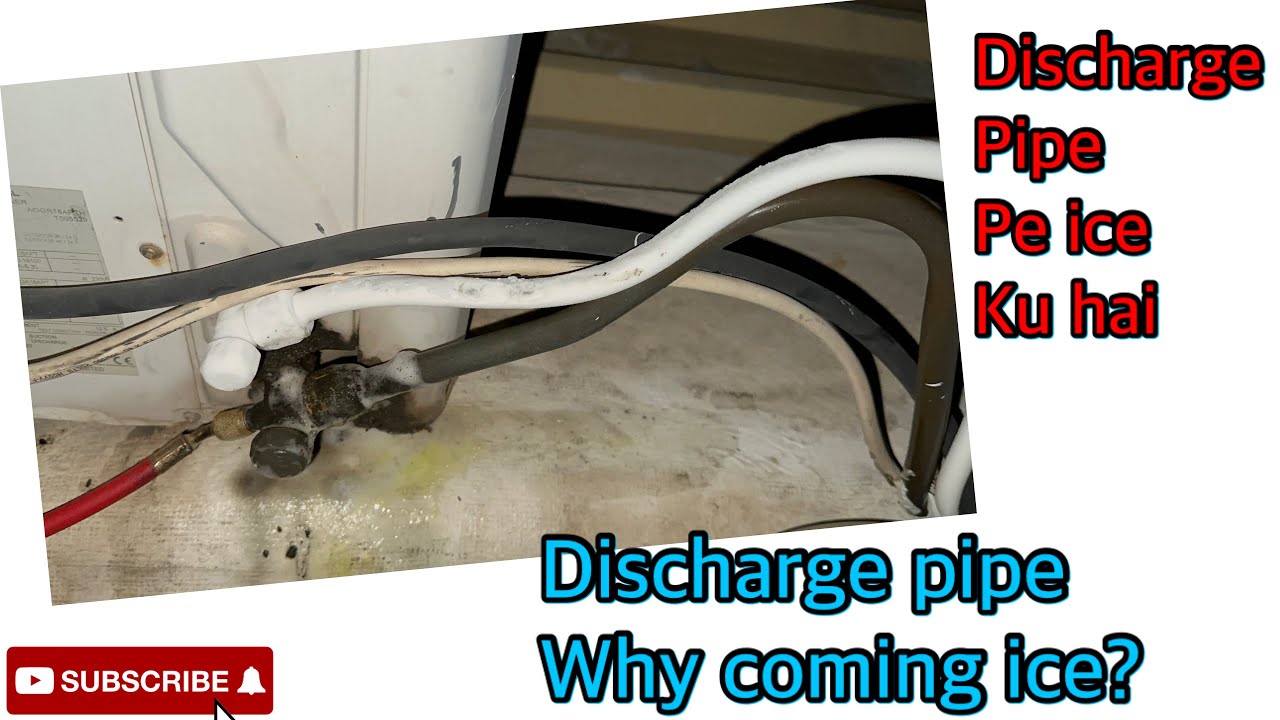 Split unit discharge line ice reason, #splitac #ice #splitac - YouTube