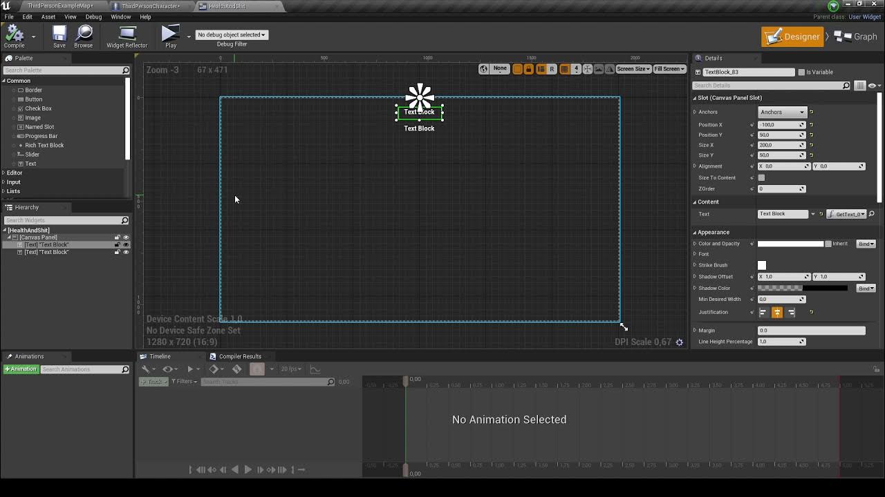 UE4 Widget Text Bind Variable from Character BP - YouTube