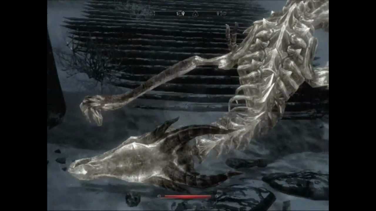 Skyrim: Dremora Lord vs Dragon! - YouTube