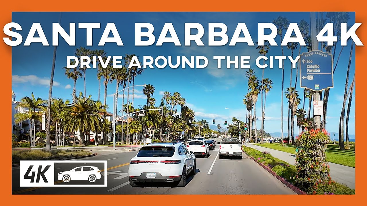 Driving Santa Barbara City Tour 4K - California Relaxing Drive - YouTube