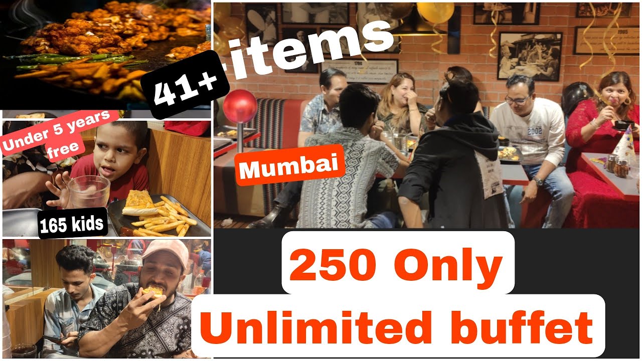 Best Unlimited buffet lunch only 250 | buffet dinner 280 #mumbaifood ...