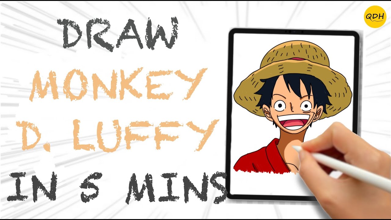 How to Draw Luffy from One Piece...learn with @QuickDrawHabit - YouTube