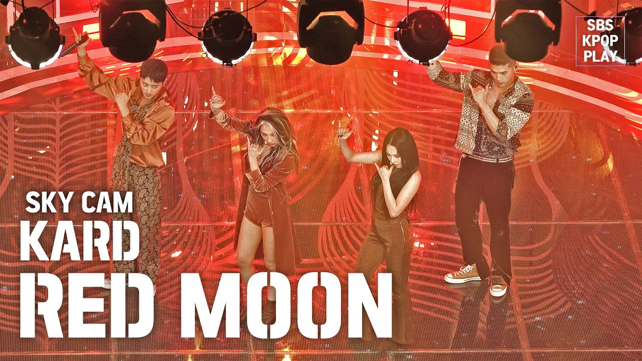 [항공캠4K] 카드 'RED MOON' (KARD 'RED MOON' High Angle Cam)│@SBS Inkigayo ...