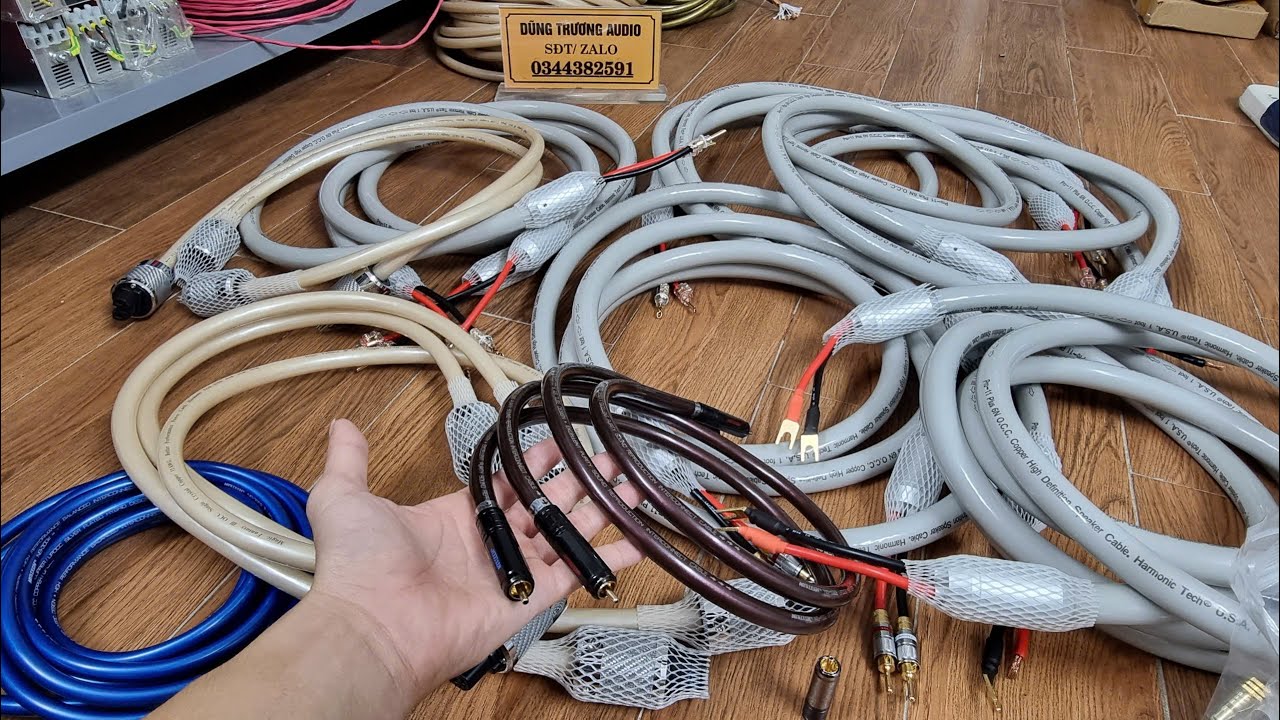 cực chất dây av neotech,dây loa hi end ,harmonic tech gắn rắc loa bắp ...