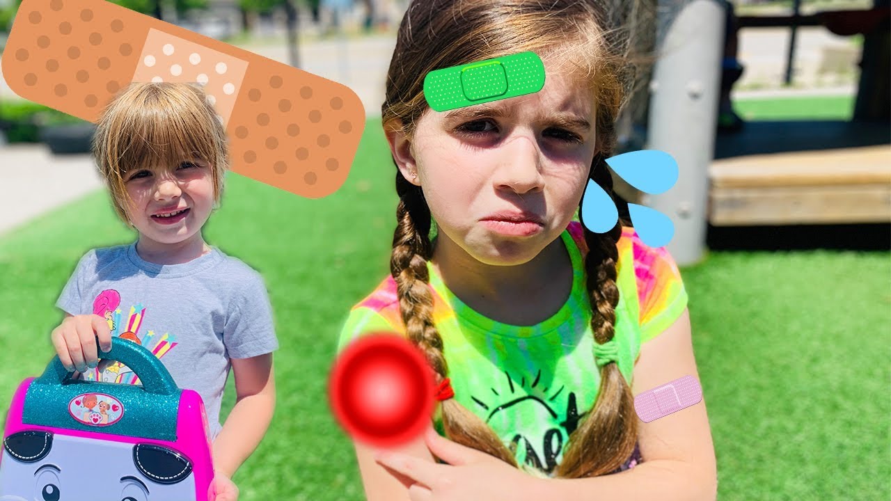 The Boo Boo Story! Lolo and Izzy Learn to Help Each Other Pretend Play ...