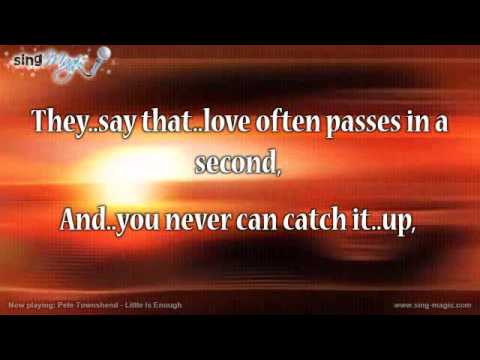 Pete Townshend Little Is Enough - YouTube