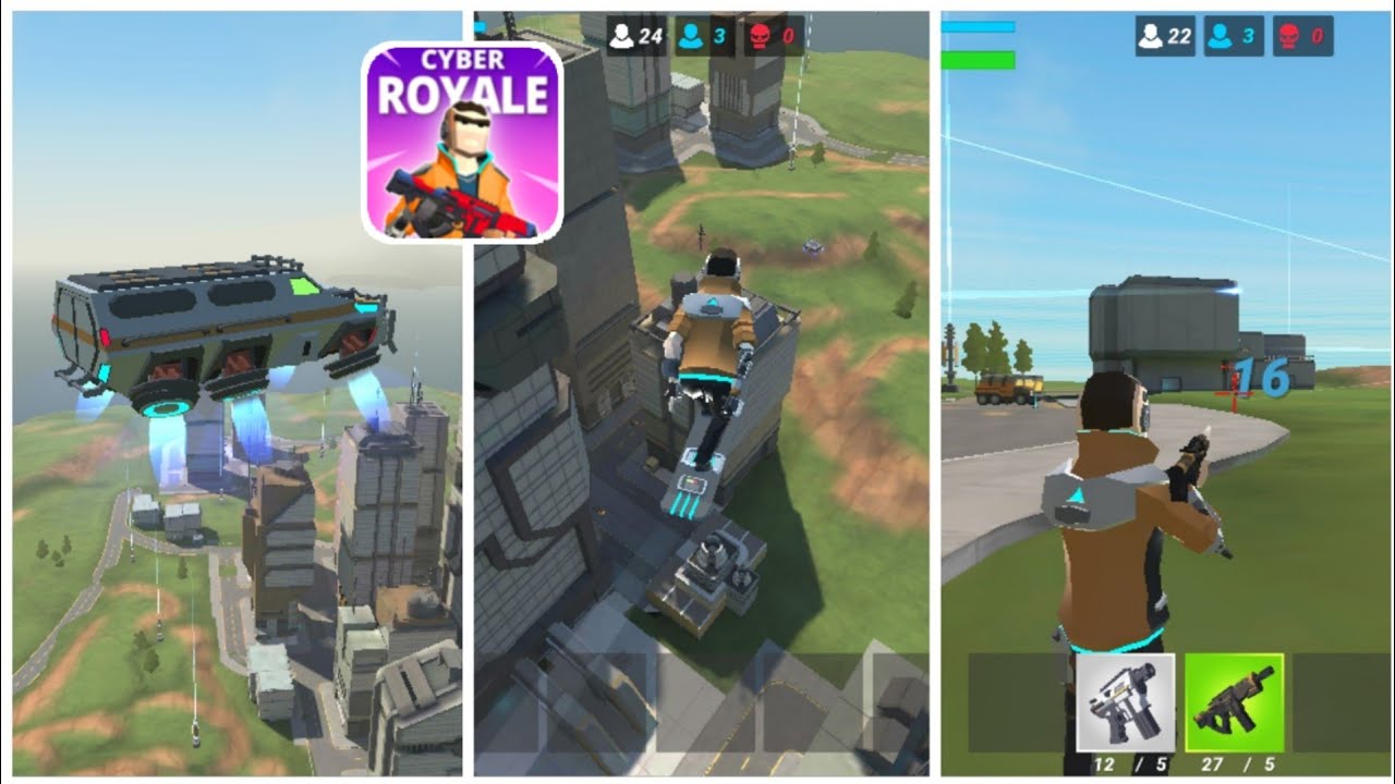 Cyber Fortress : Battle Royal Offline Gameplay - YouTube