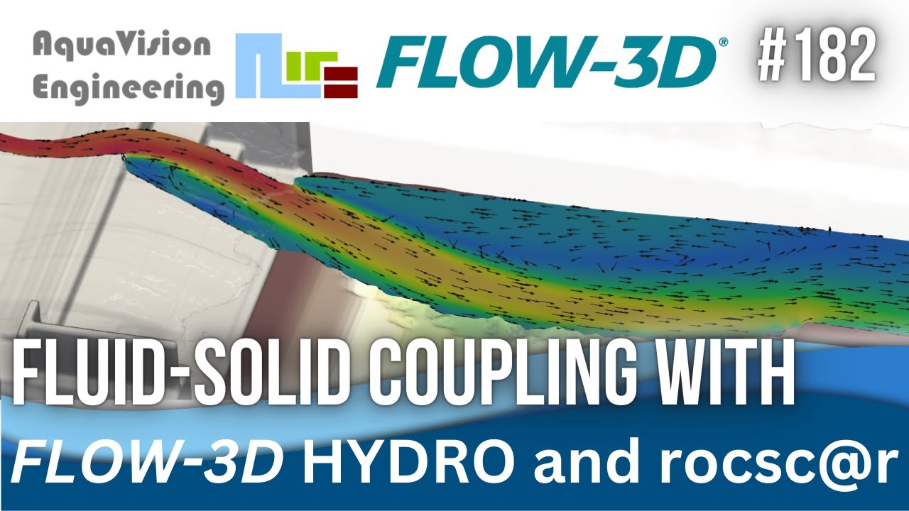Fluid-solid coupling with FLOW-3D HYDRO and rocsc@r - YouTube