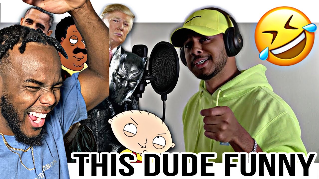 Azerrz Hit Rap Songs In Voice Impressions ( 2019 ) Stewie Black Panther ...