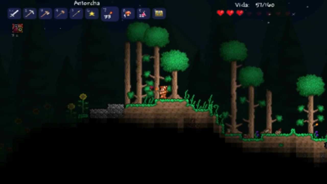 Terraria | Conseguir Mana - Estrellas - YouTube