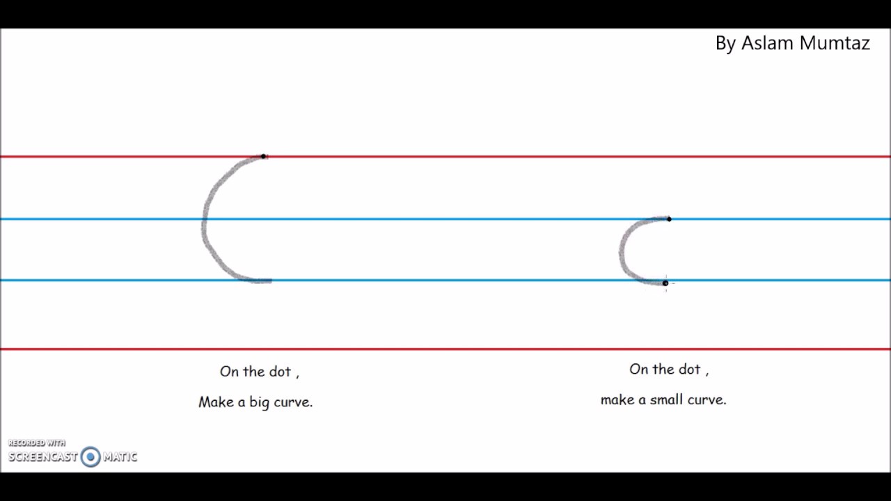 Formation Of Letters | Cc | English Alphabet | Kindergarten - YouTube