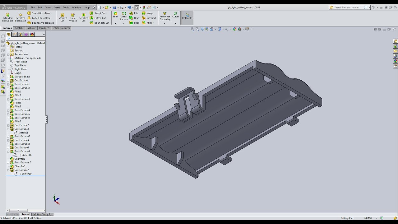 Modeling and 3D Printing a Gameboy Light Battery Cover (Work in ...