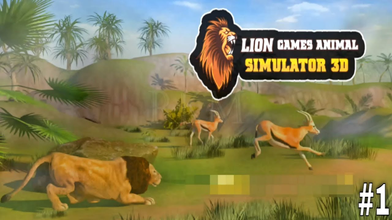 Lion Games Animal Simulator 3D - Lion Games | Wild Animals | Animal ...