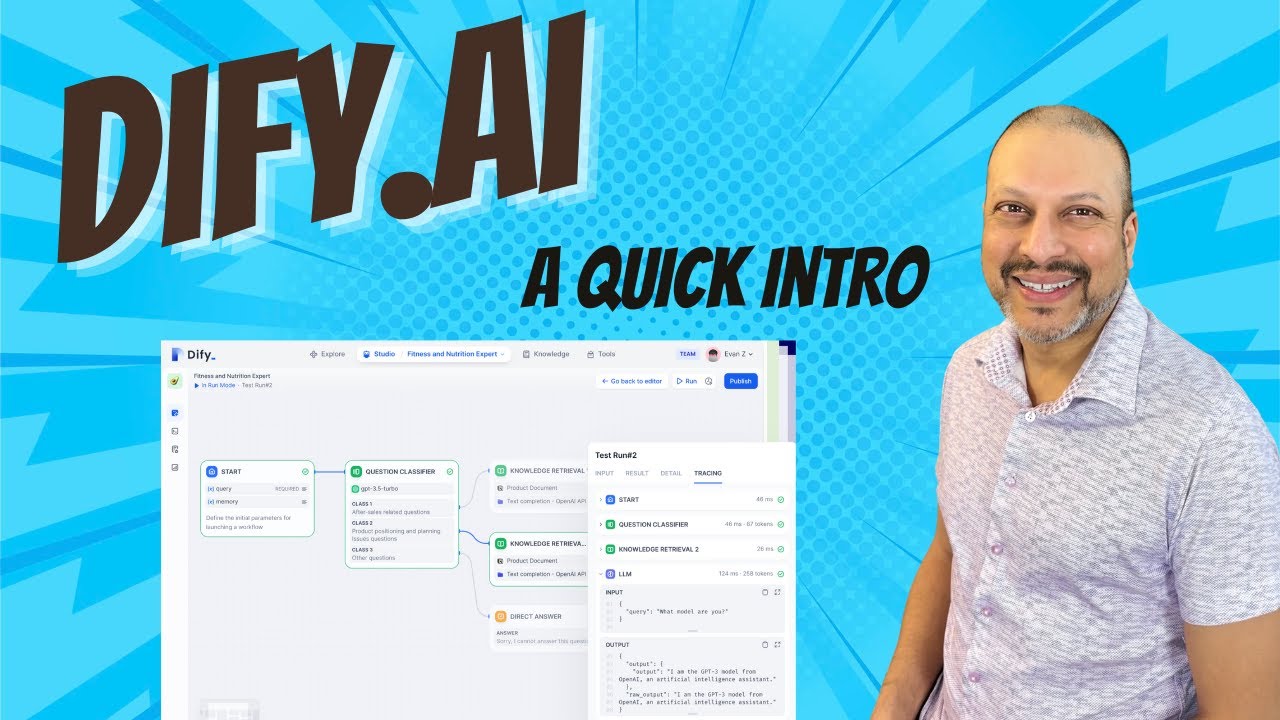 Dify.AI - An Introduction to a GUI for Building Generative AI Apps - YouTube
