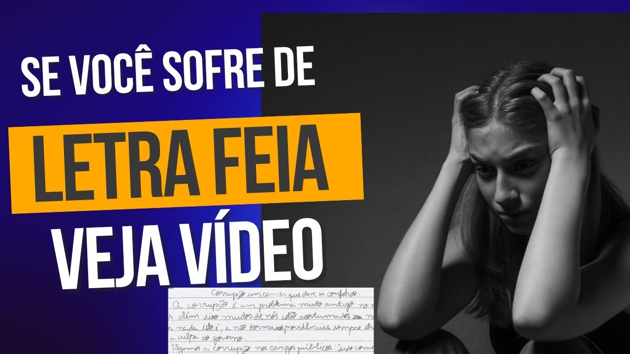Se você tem letra feia, veja esse vídeo. - YouTube