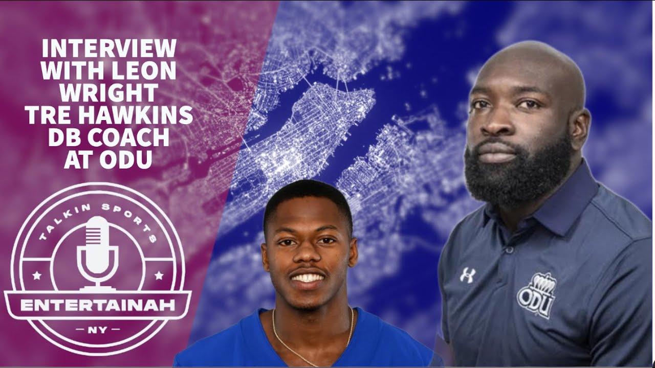 New York Giants | Interview with Tre Hawkins DB coach at ODU Leon ...