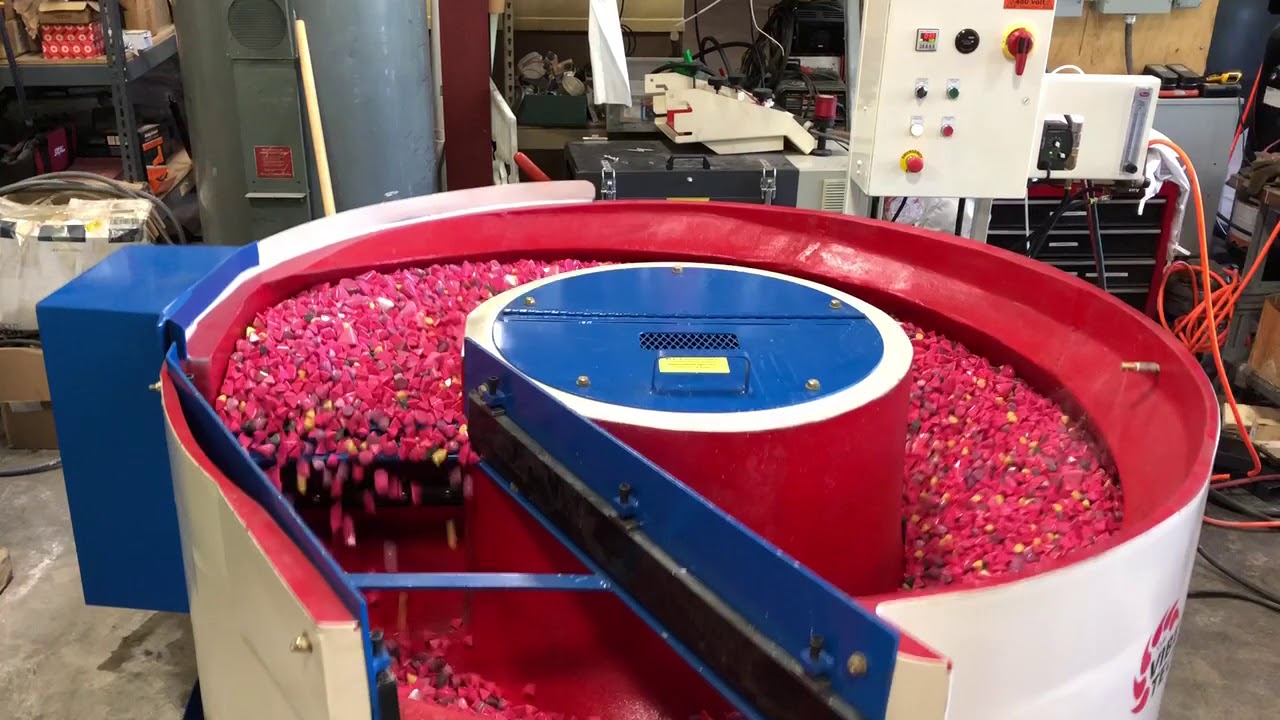 Advanced Finishing Vibe Tech VT6026 Vibratory Finisher - YouTube