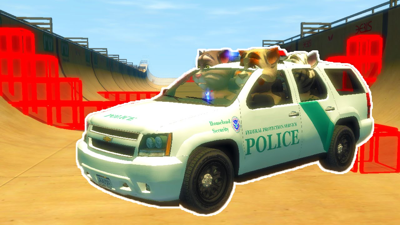 POLICE CARS COLORS TALKING TOM Cartoon Police Off-Road Car Children ...